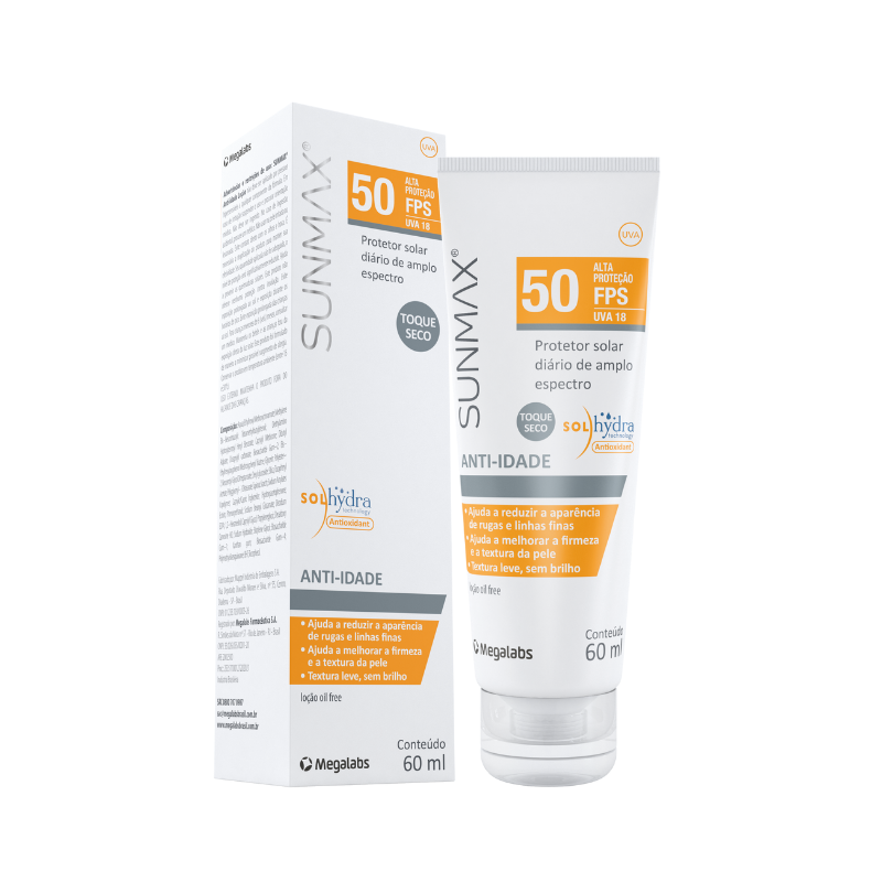 SUNMAX - ANTI IDADE FPS 50 FPUVA 18 - Megalabs